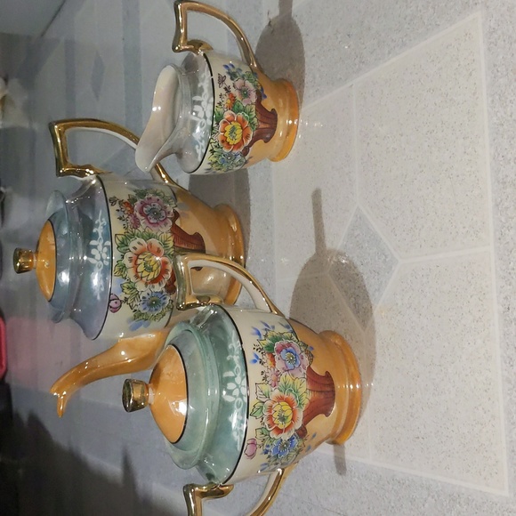 Dining | Vintage Japanese Lusterware Tea Pot Set Of 3 | Poshmark